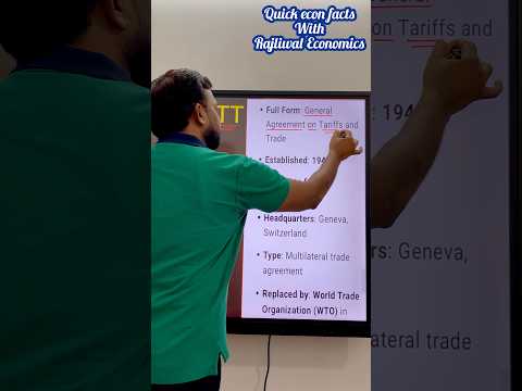 Rajliwal shorts #GATT #Rajliwal Economics # shorts #viral#general agreement on tariff and trade