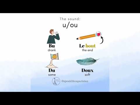 How to not mix up the sounds "U" and "OU" in French, Part 1