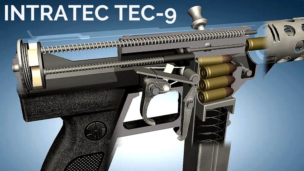 3D Animation: How the Unconventional Intratec TEC-9 Works