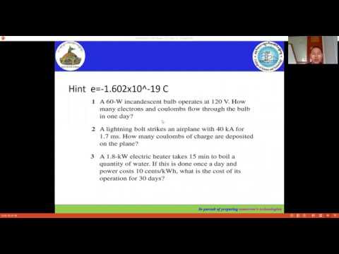 Charge and electrons solution