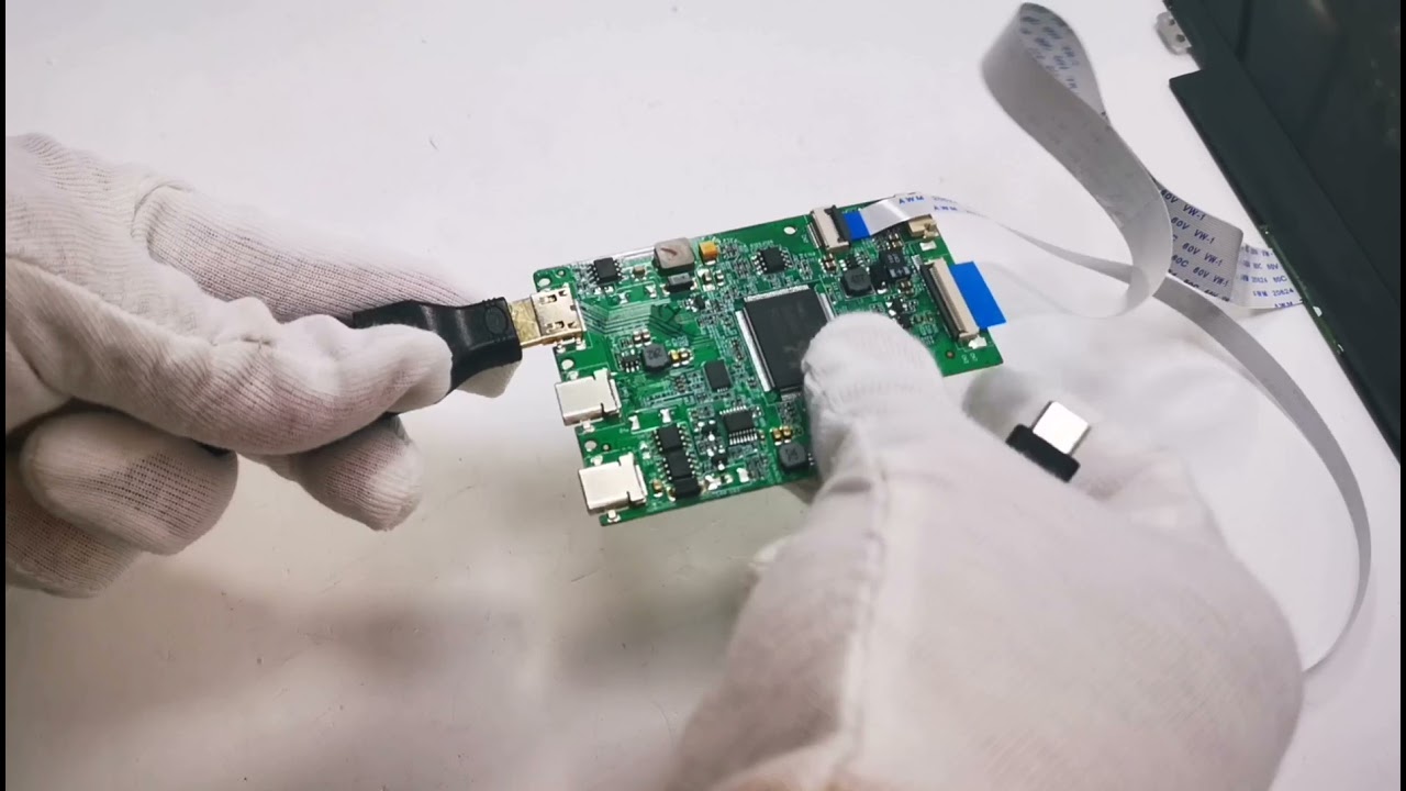 HDMI TYPE-C LCD Controller Board VS-RTD2556HC30-V1 with 14inch NV140FHM 1920X1080 IPS LCD Screen