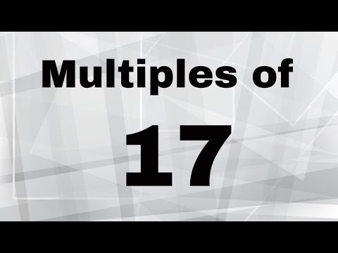 Multiples of 17