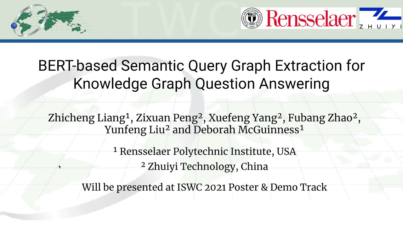 ISWC2021 P&D: BERT-based Semantic Query Graph Extraction for Knowledge Graph Question Answering