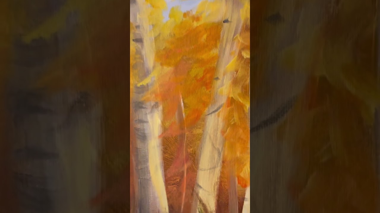 Autumn painting by me! #autumn #art #artwork #paintingtutorial #fall #winter #canvas #painting