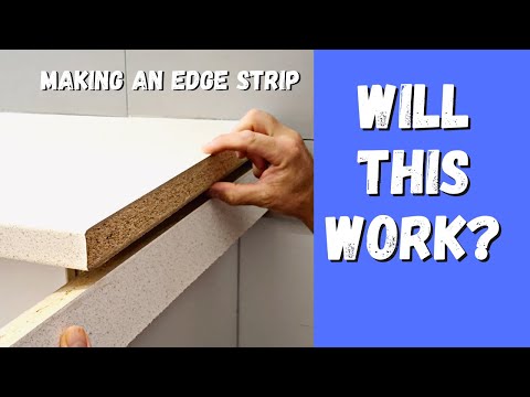 How to make a edge strip for kitchen bench from an off-cut