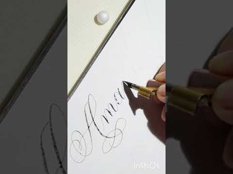 How to write Amazing in Copperplate Calligraphy✍️✍️
