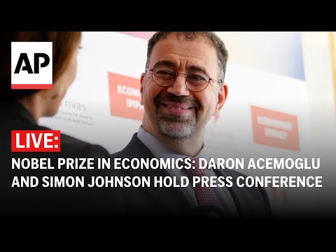 Video | LIVE: Nobel Prize in Economics winners Daron Acemoglu and Simon ...