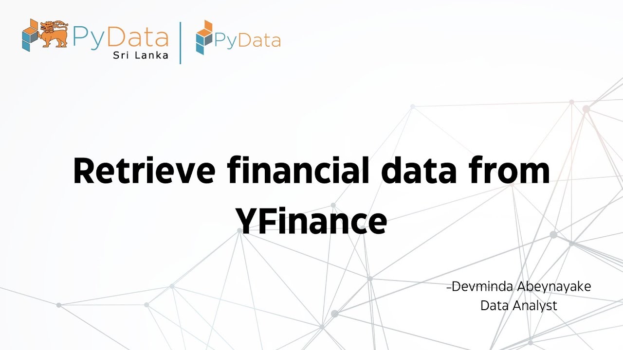 Python in Finance : Retrieving financial data using yfinance