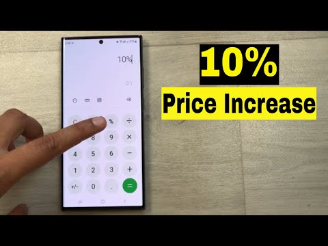How to Calculate 10 Percent Increase in Price in Mobile Phone - 4 Steps Method