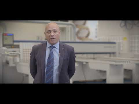 SCM LIVE SHOW | New gabbiani a2 angular panel sizing machine