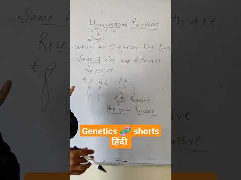 What is homozygous recessive? genetics 🧬 shorts