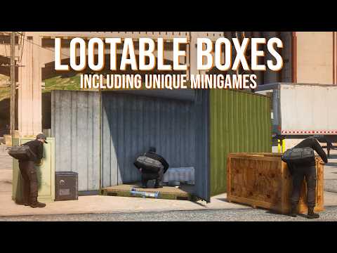 FiveM Script | Lootables Boxes [ESX, QBox, QBCore] | Lith Studios