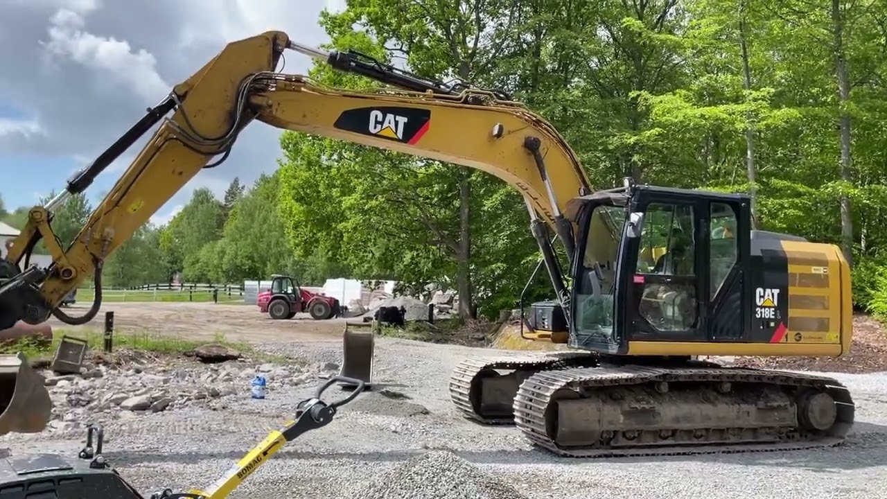 Grävmaskin Cat 318EL, Karlshamn, Klaravik auktioner