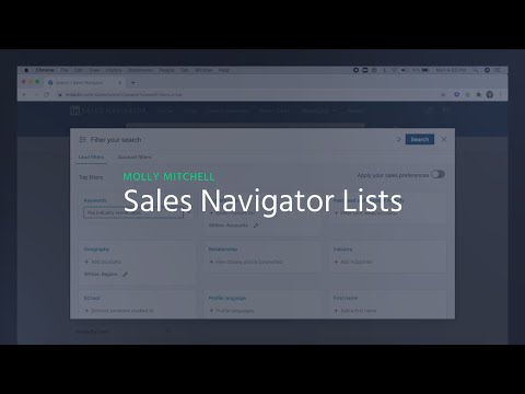 Sales Navigator Lists