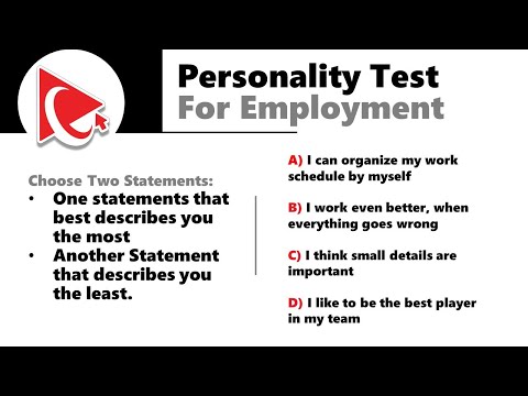 How to Pass PERSONALITY TEST FOR EMPLOYMENT - Questions and Answers with Solutions
