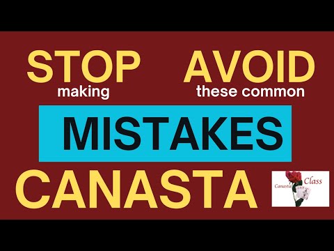 How to play Canasta common mistakes to avoid stop making Modern American Canasta #mistakes