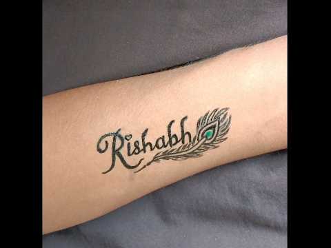 Very beautiful😍 Rishabh name tatto|| rishabh name tatto|| #shorts #artist #viral #trending