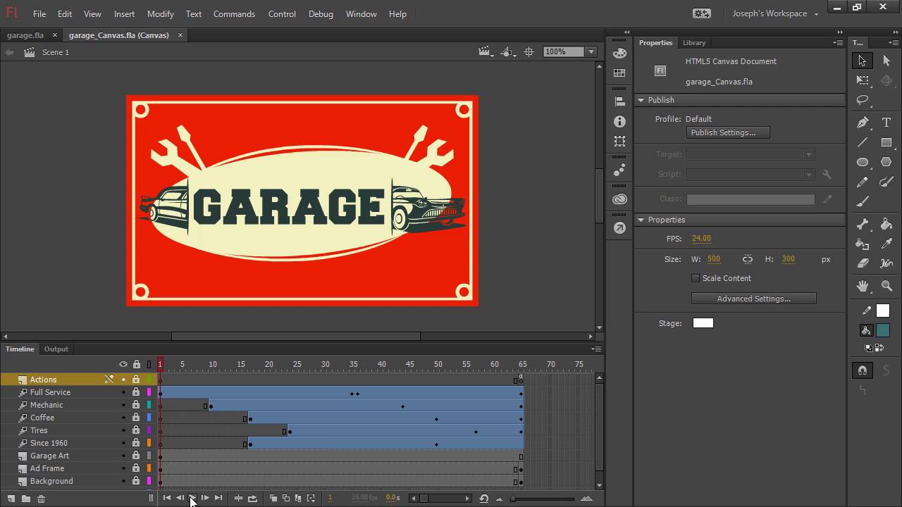 Converting Flash Player Ads to HTML5 using Adobe Animate CC