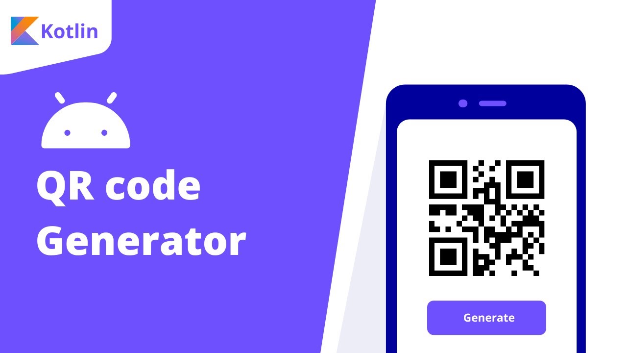 QR Code Generator App in Android using Kotlin language | #kotlin #android #qrcode #latest