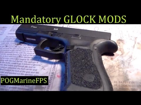 Glock Mods Mandatory Modifications Needed for a Glock Handgun to shoot more accurate & comfortably