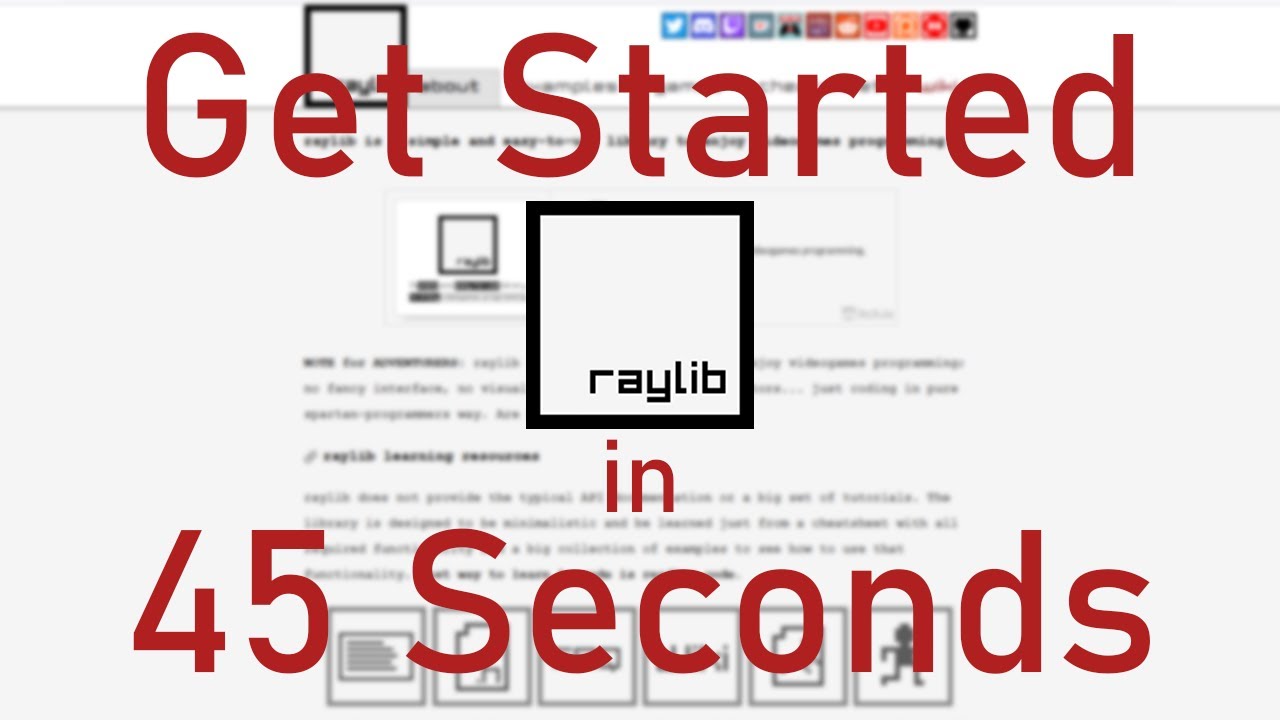 Raylib Quickstart in 45 Seconds!