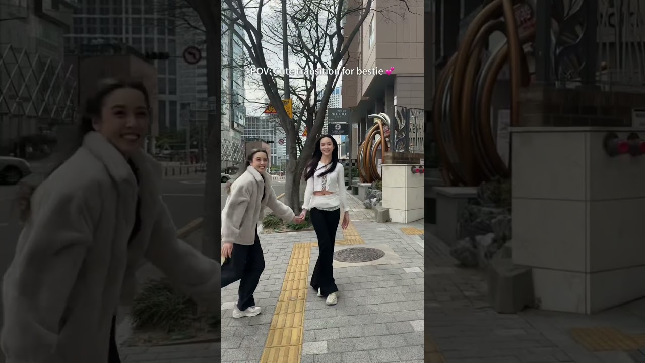 we cute 🫶🏻🥰 #travel #transitions #busan #korea #fyp #foryou