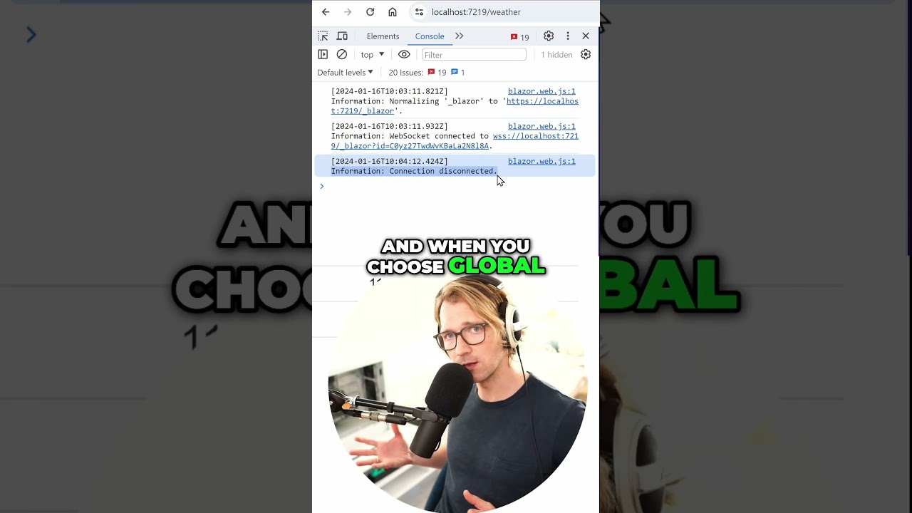WebSocket Connections Close Automatically in the Interactive Server Render Mode of Blazor in .NET 8
