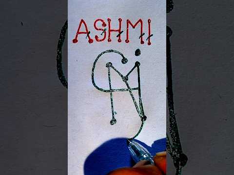 Ashmi logo// Ashmi name logo// ashmi ka logo// #shortsfeed #trendingshorts #ytshorts #instagramvideo