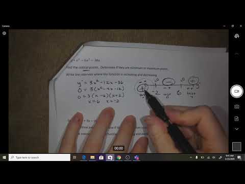calc L13 analyzing critical points function increasing decreasing