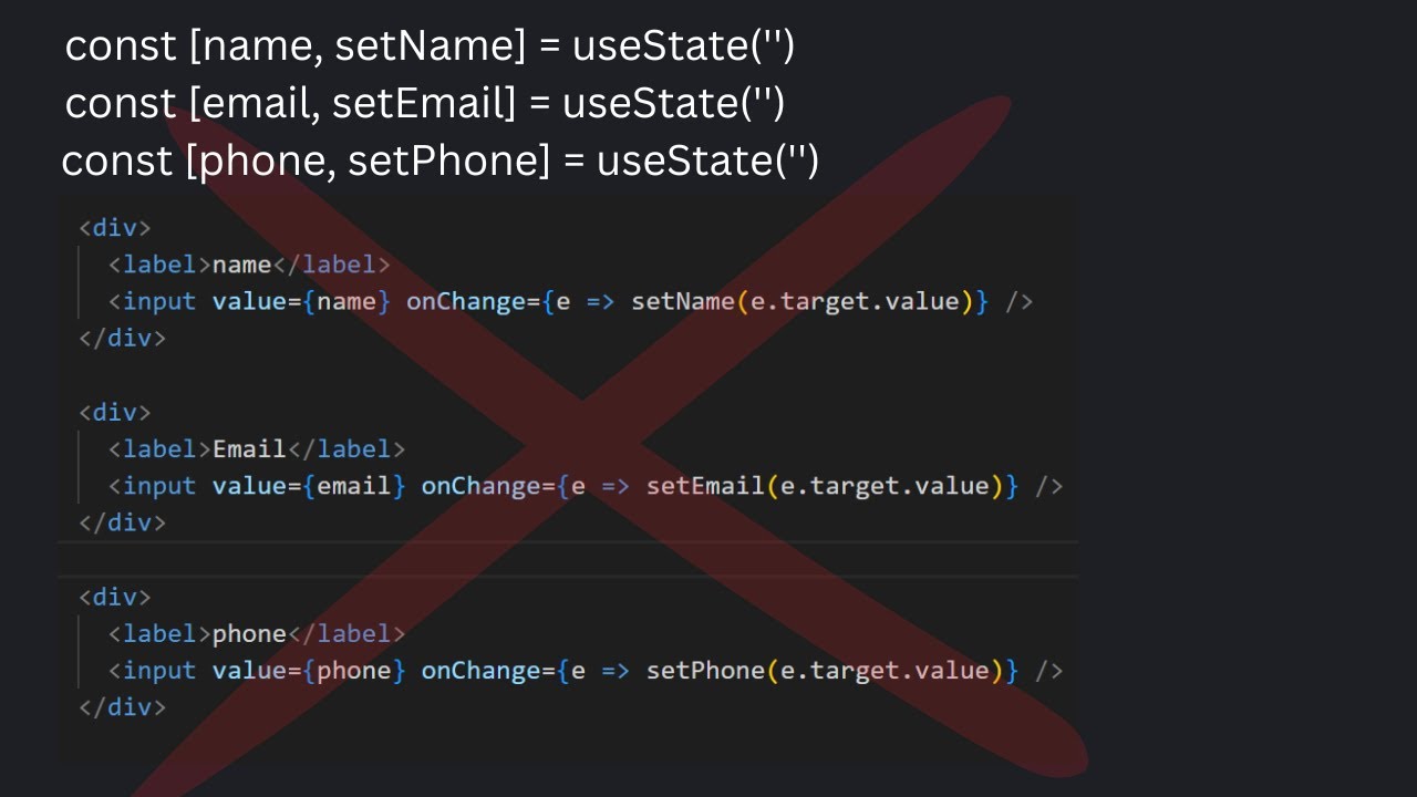 multiple input fields in react js | avoid using multiple states in react js