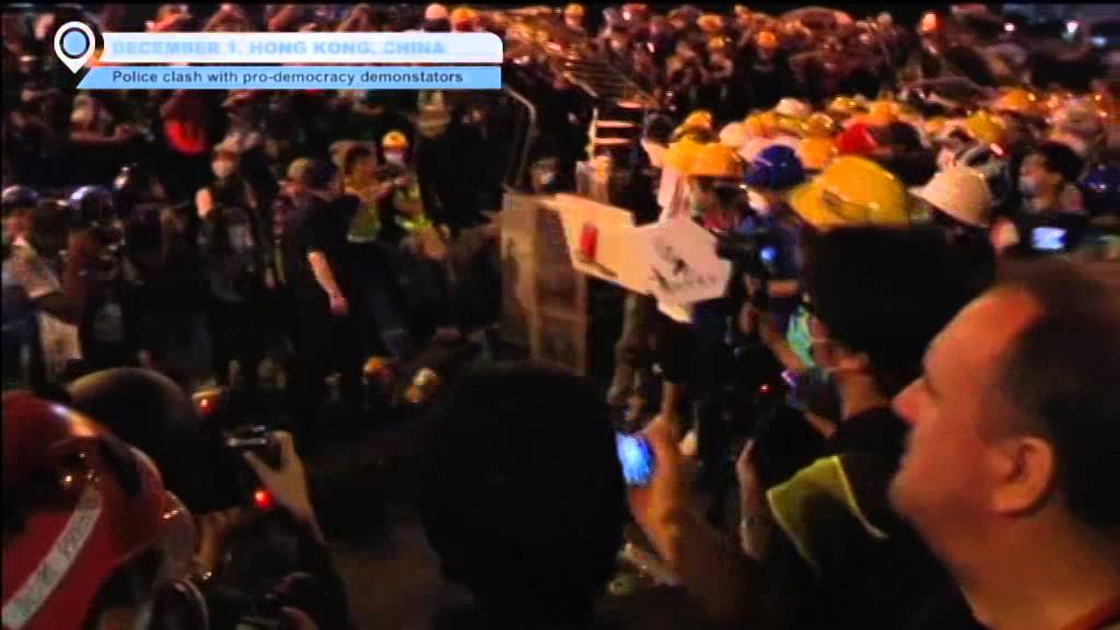 Hong Kong Pro-Democracy Protests: Police use batons and pepper spray to disperse demonstrators