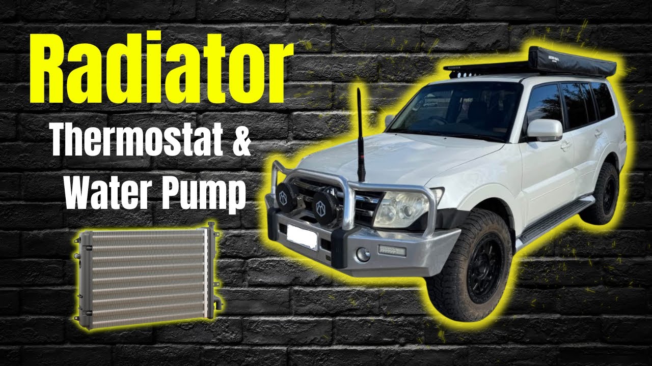 How to replace Pajero radiator, water pump, and thermostat -Mitsubishi Diesel 4M41 Shogun Montero NS