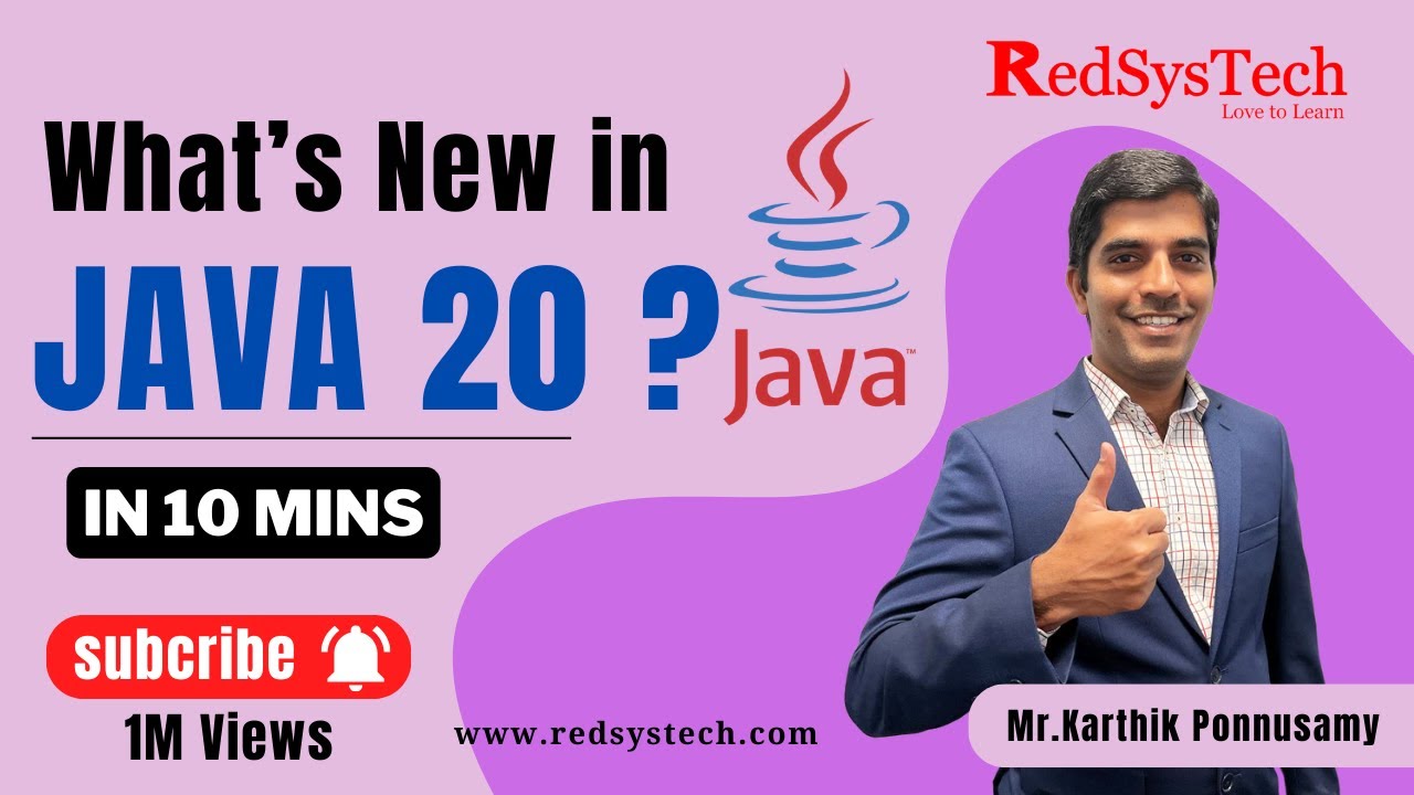 # 225 Java 20 New Features | java 20 features tutorial | RedSysTech