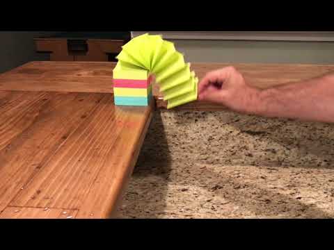 Post-It Waterfall | Under the Dome