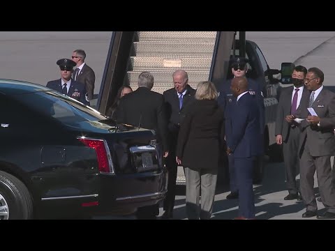 President Biden lands at KCI Airport for visit in Kansas City