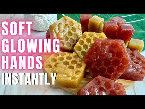 3 ingredient Sugar Scrub RECIPE Exfoliating Skincare for HANDS EASY TO USE SUGAR SCRUB CUBES & BARS