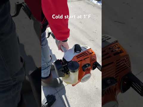 STIHL FS 55R Cold Start #coldstart #stihl #weedeater