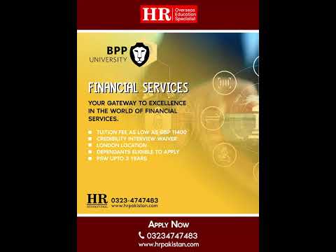 Charting Your Course in Financial Services: Study at BPP University | Guided by HR Consultants