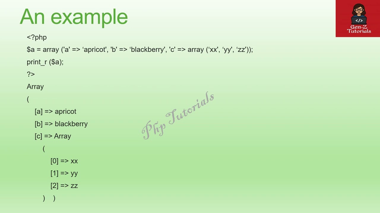 PHP   Arrays   print r function