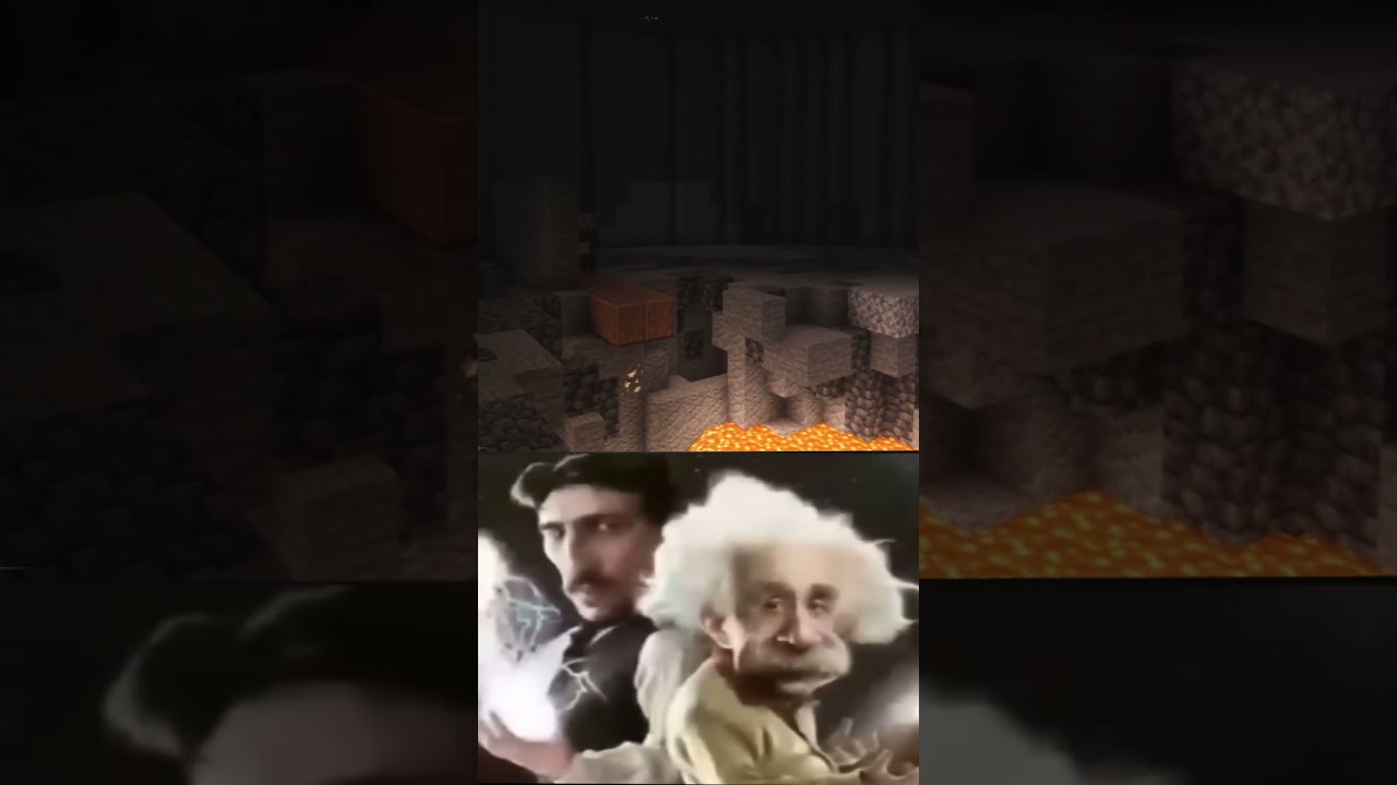 Nikola Tesla And Albert Einstein Meme but it's minecraft 🧠🤣  #minecraft  #shorts #alberteinstein