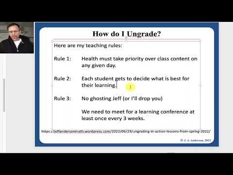 UNgrading in college math classes | Jeff Anderson