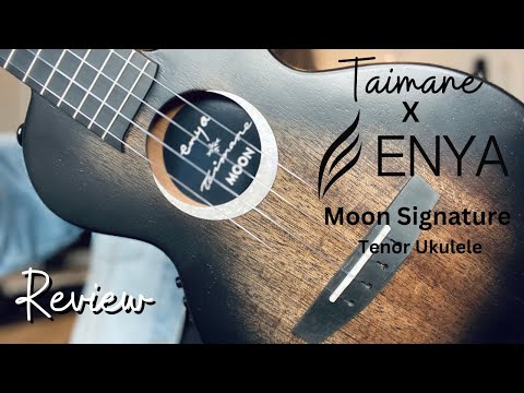 STUNNING Enya Taimane Moon Signature Tenor Ukulele Review (EUT-Moon BK EQ)