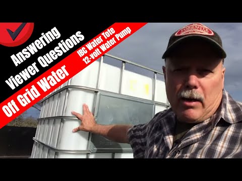 DIY Off Grid IBC Tote Water Storage