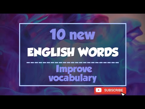 Improve English vocabulary daily with me!