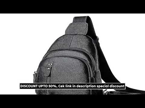 100% Genuine Leather Men Chest Bag Male Shoulder Bag Messenger Bag Casual Crossbody Bag Fa
