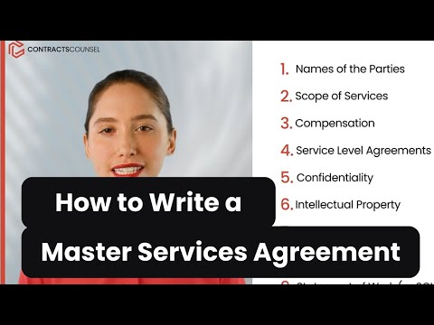 How to Write a Master Services Agreement [8 EASY steps]