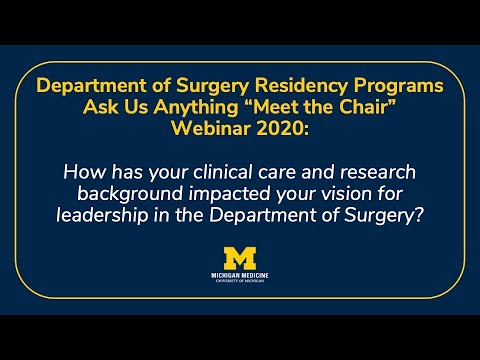 2020 "Meet the Chair" Ask Us Anything: Clinical Care