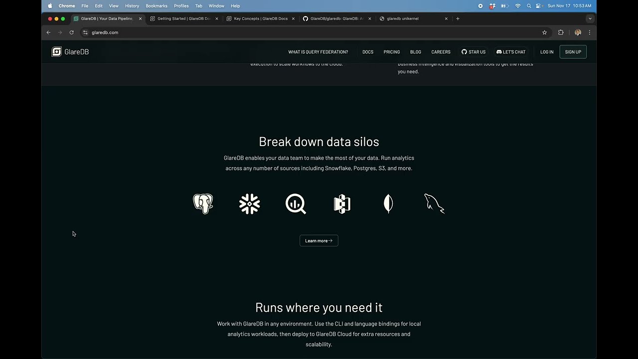 [Unikernel Application Spotlight] GlareDB