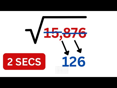 Square Root in 2 Seconds - 2025 Math Trick