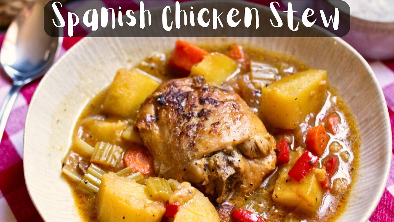 Spanish Chicken Stew- Super Easy One-Pot Comfort Food Recipe